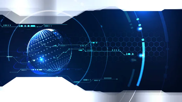 Technological Future Intelligent System Interface Abstract Background Vector Design Stock Vector ...