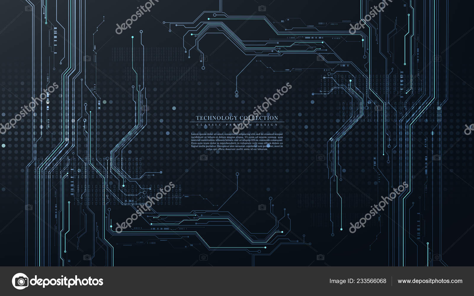 Abstract Digital Technology Futuristic Circuit Hardware Connection ...