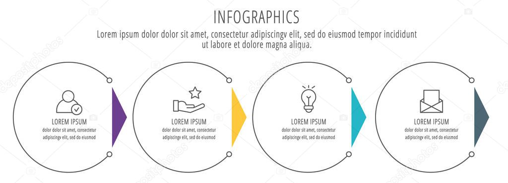 Four sectors Vector Art Stock Images | Depositphotos