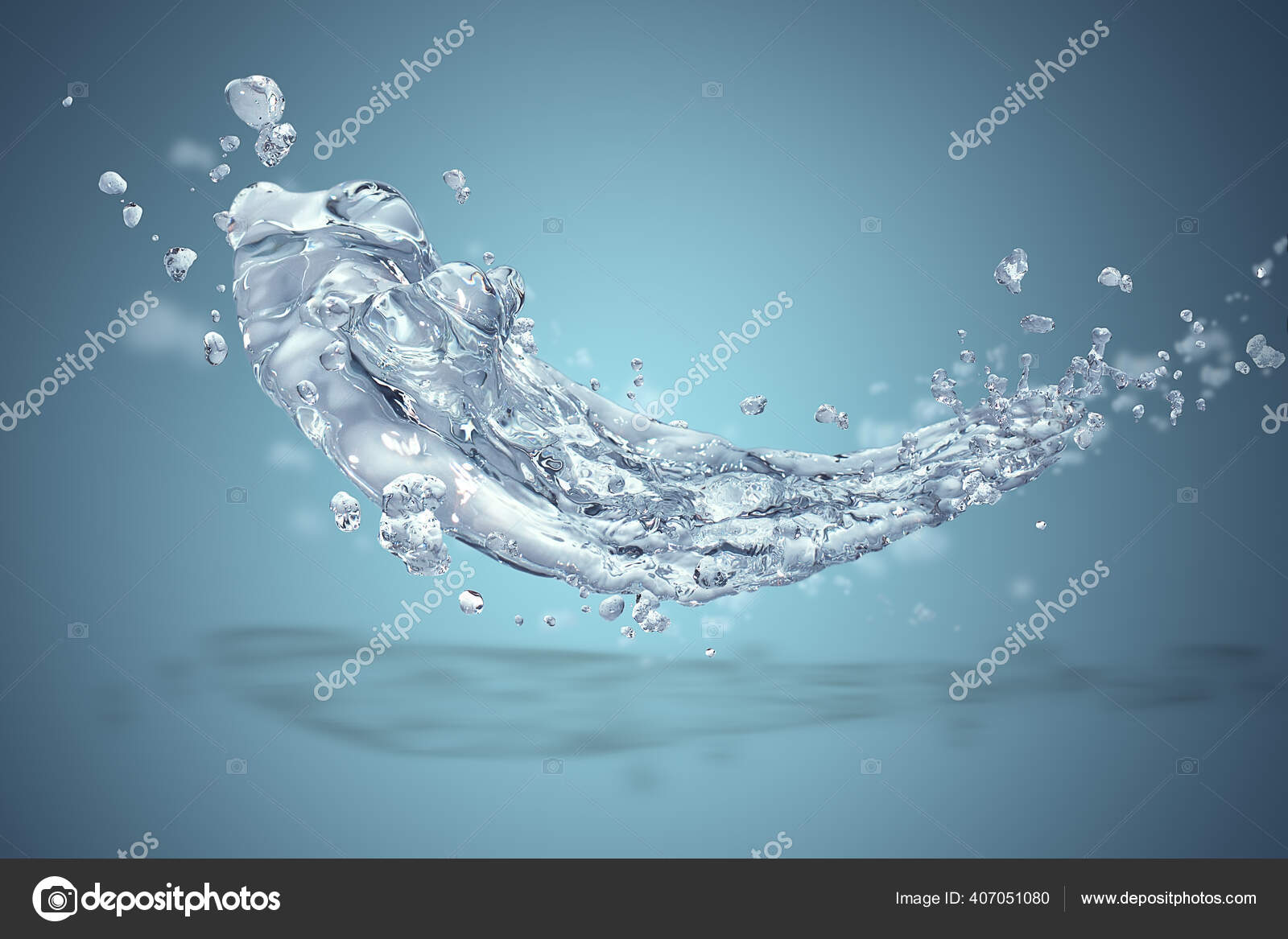 Blue Water Splash Blue Gradient Background Stock Photo by ©coffeemill ...