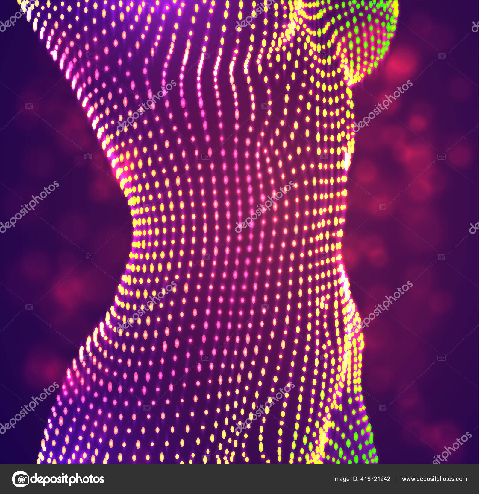Three Dimensional Female Body Dot Point Stock Vector by ©coffeemill ...