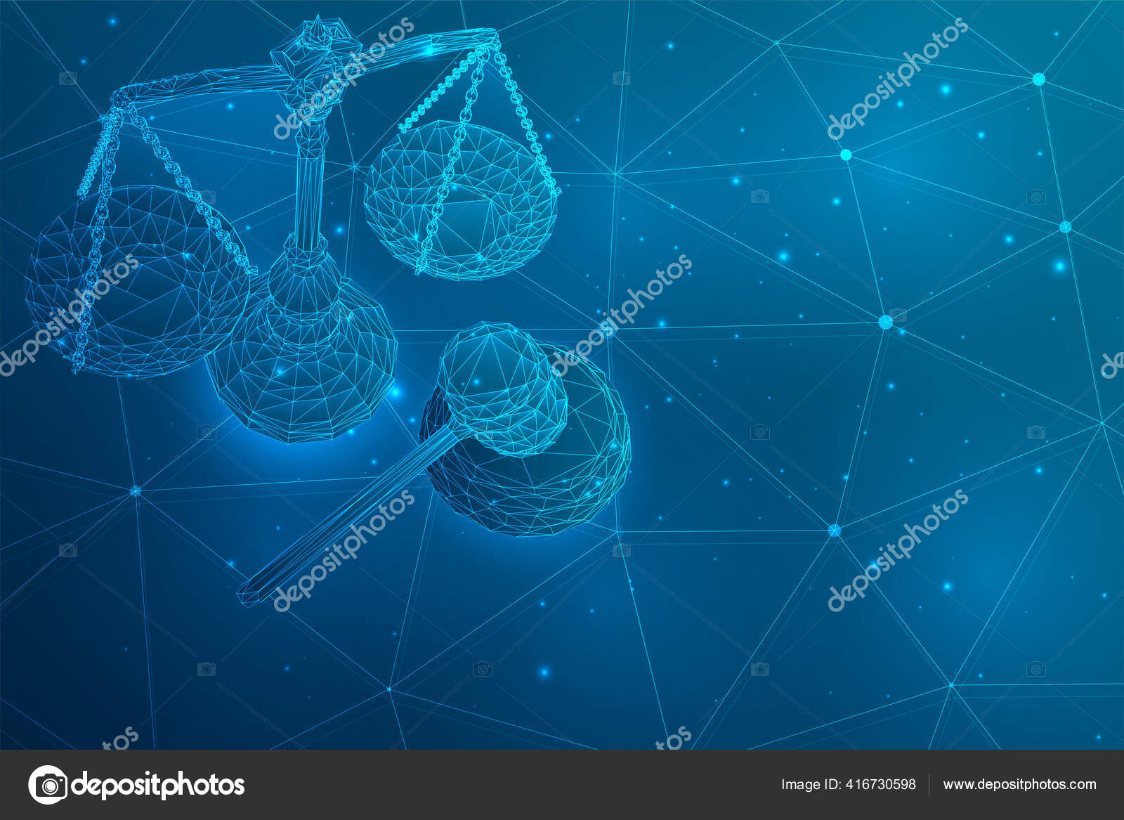 Virtual Judges Hammer Table Vector Background Stock Vector by ...