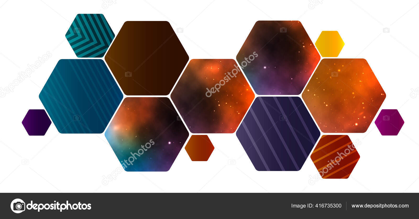 Hexagonal Honeycomb Palette Flowers Space Backgrounds Vector Design Stock Vector by ©coffeemill ...