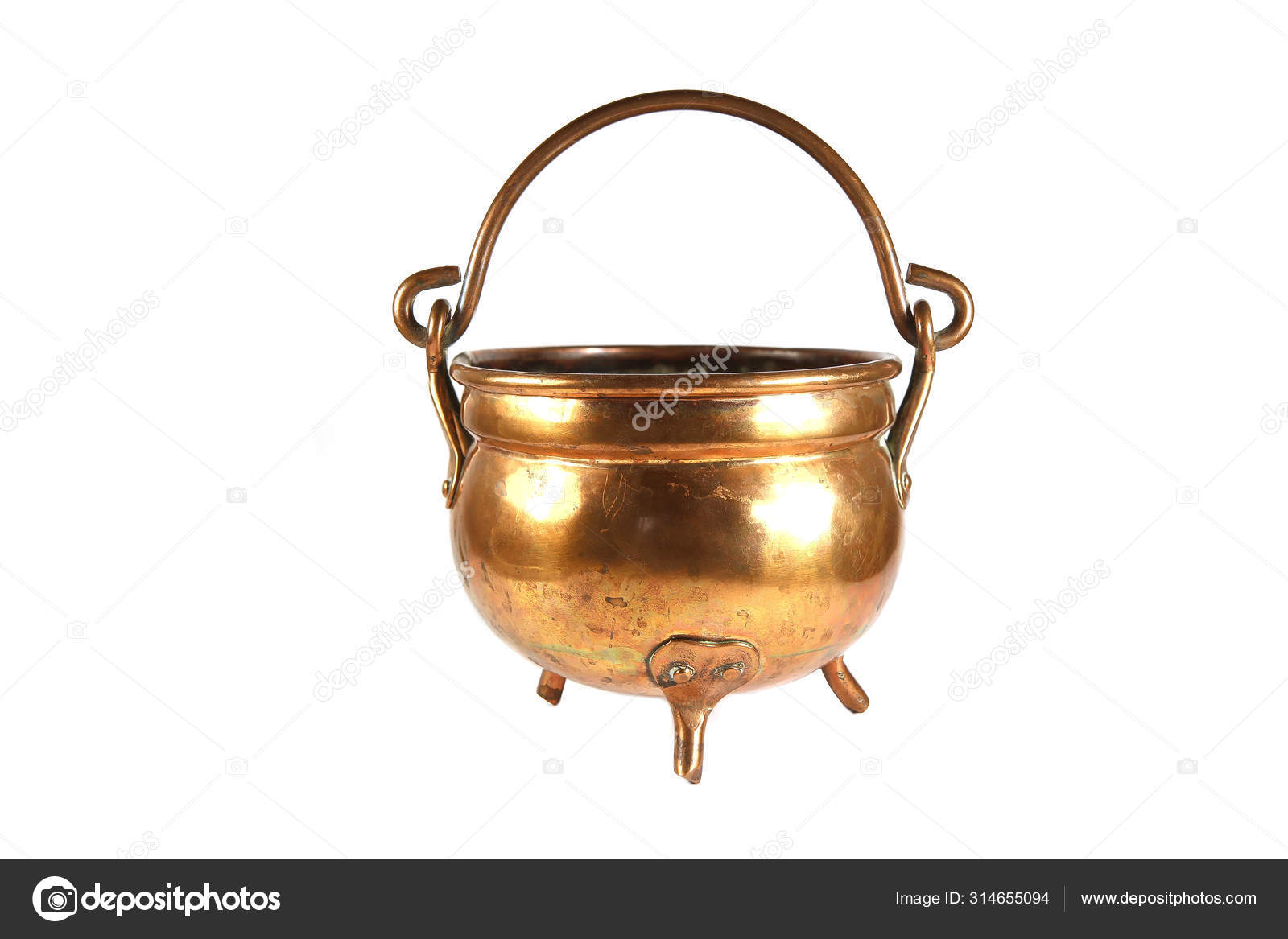 Copper Pot Isolated White Background Stock Photo by ©Vaitekune 314655094