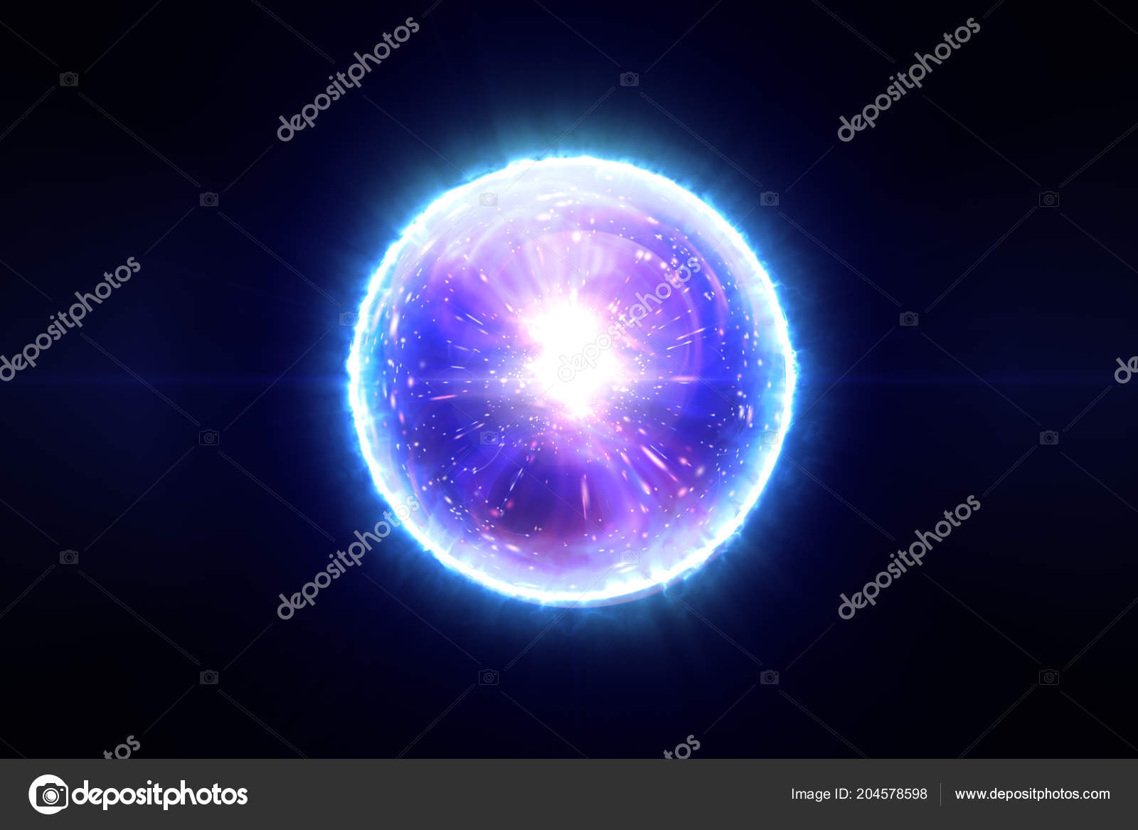 Abstract Magic Sphere Molecules Compounds Illustration — Stock Photo ...