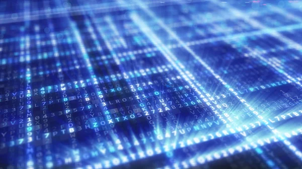 Abstract blue futuristic background of information technology ...