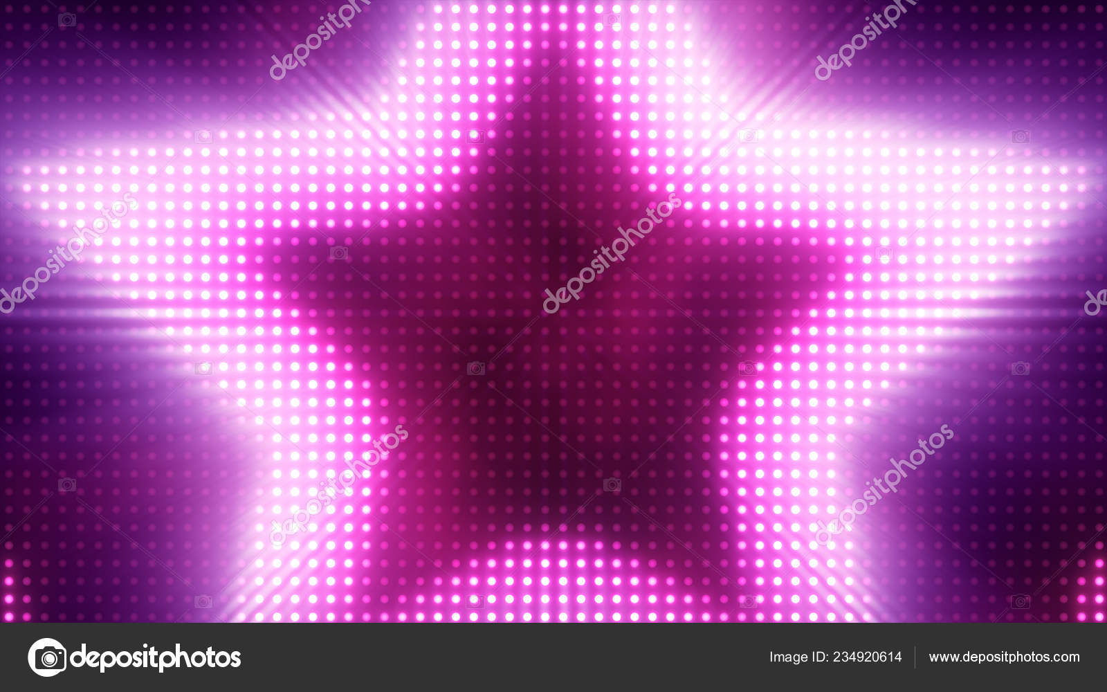 Bright Blinking Lights Board Star Illustration Background — Stock Photo ...