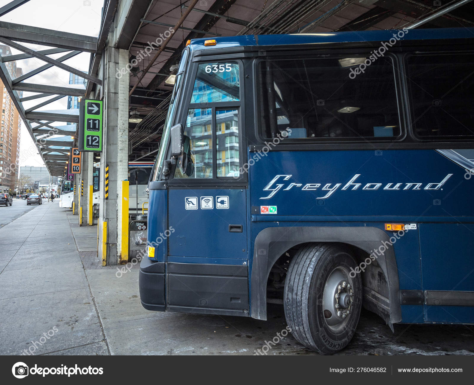 Toronto Canada November 2018 Greyhound Logo Motorcoach Bus Parked ...