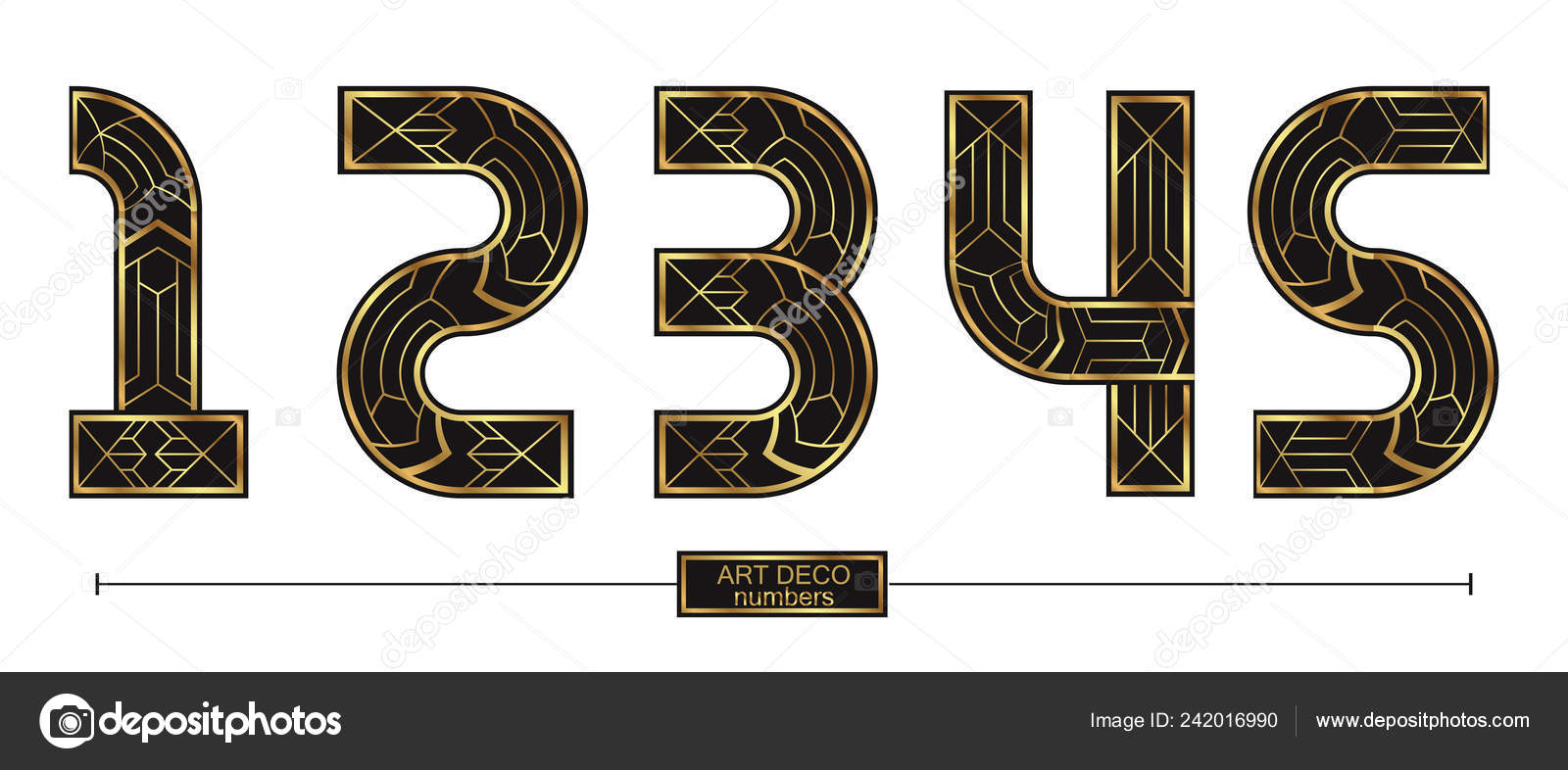 Art Deco Numbers