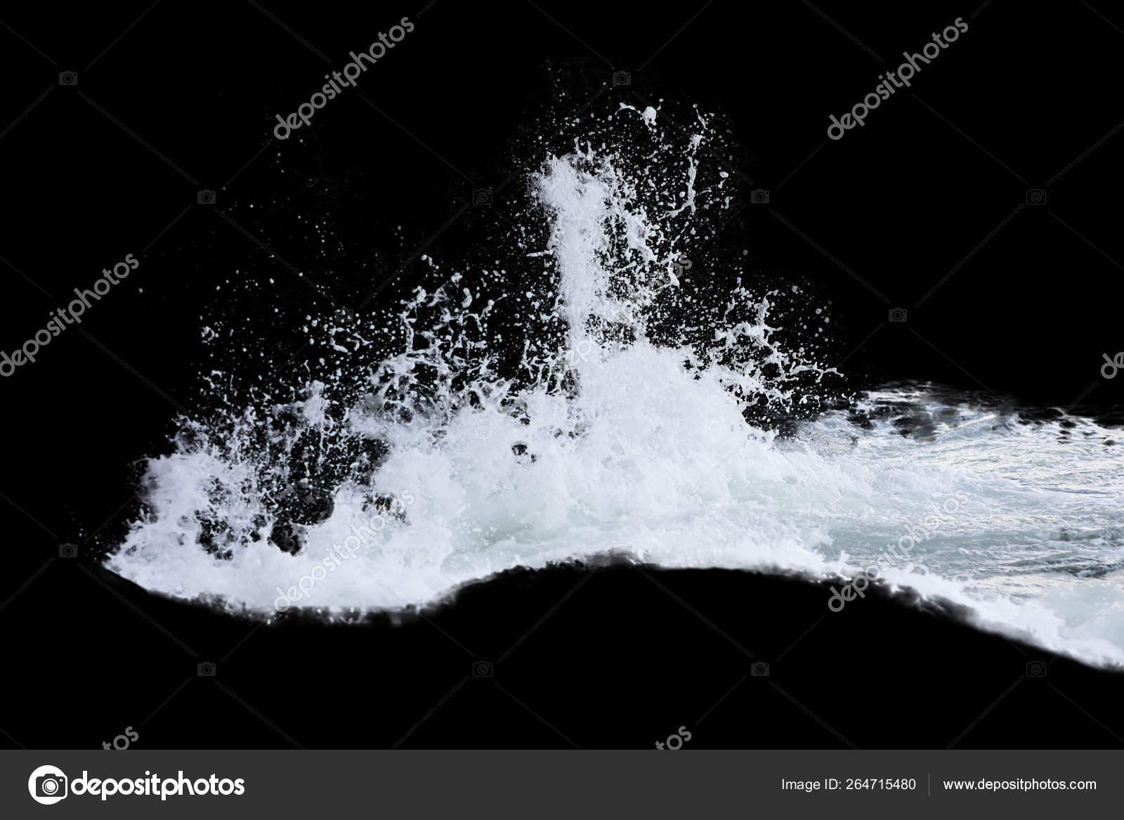 Water Splash Black And White