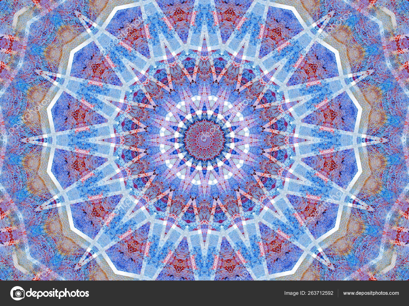 Grunge Color Texture Symmetrical Pattern — Stock Photo © Toluk #263712592