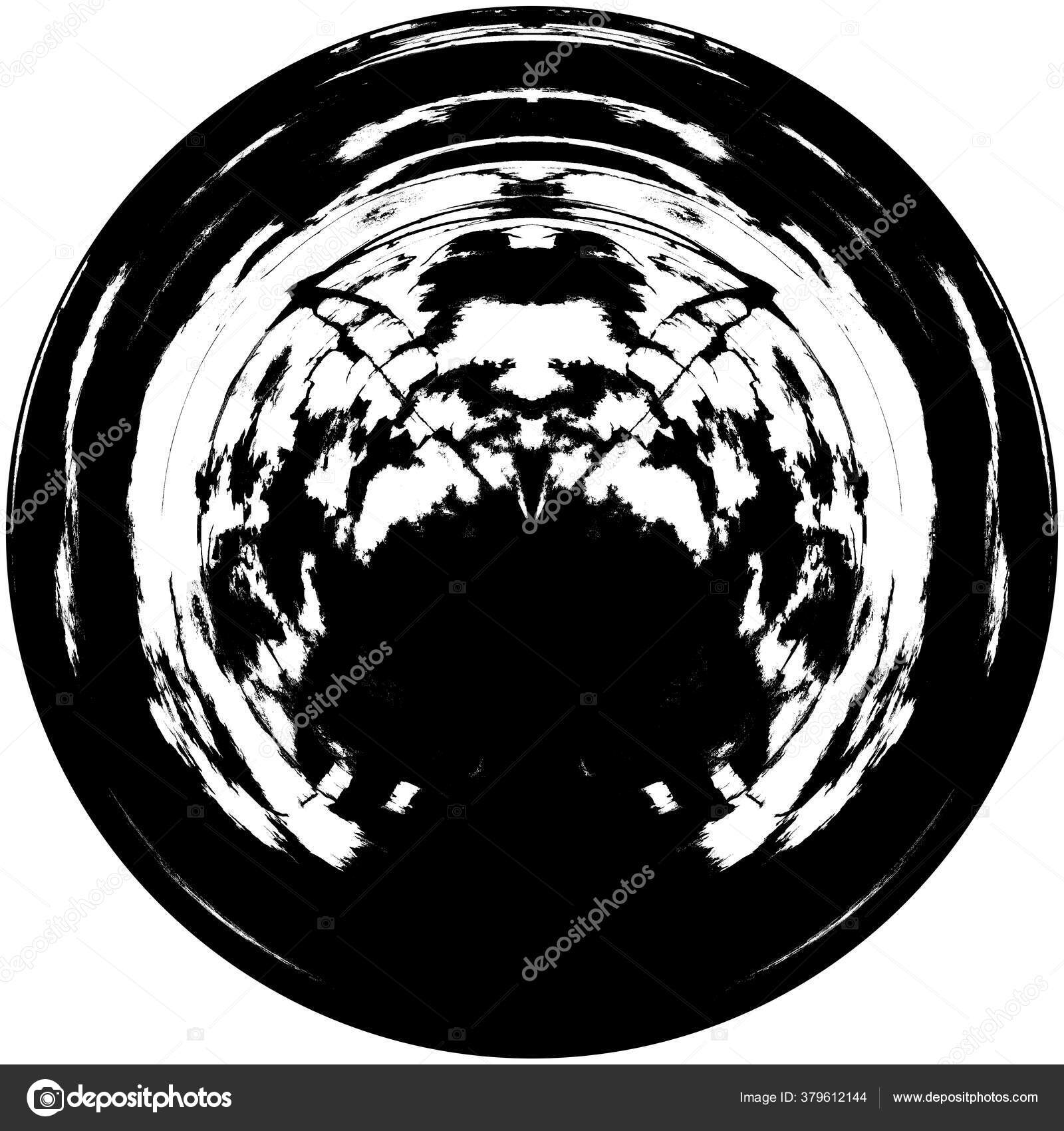 Abstract Ink Blot Grunge Black Brush Sample Dark Paint Stroke — Stock ...