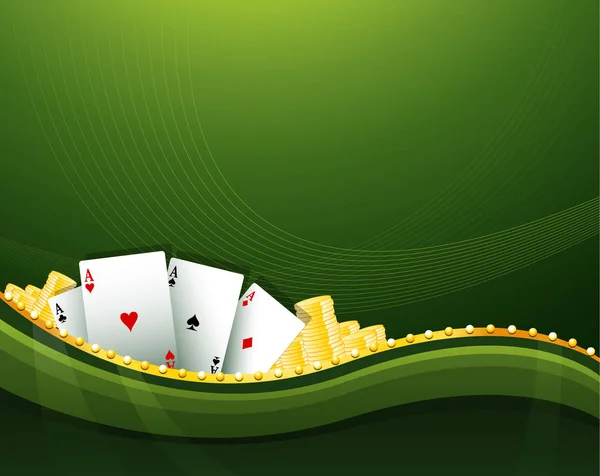 Green casino background Vector Art Stock Images | Depositphotos