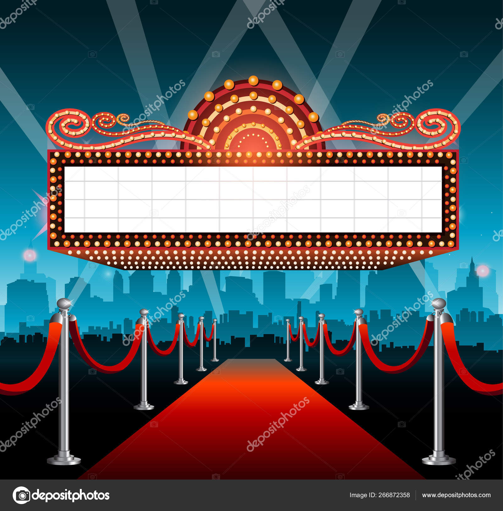 Red Carpet Poster Background