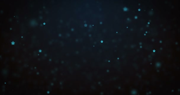 Loop moving blue star particles background — Stock Video © trambo ...