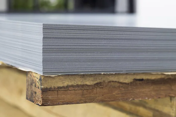 Stack of steel sheets ; ready to use - Stock Image - Everypixel