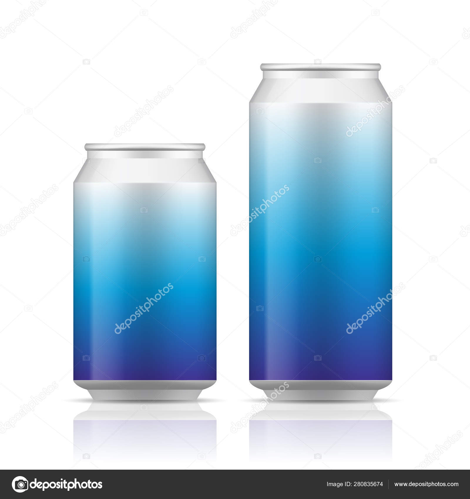 White Can Vector Visual Ideal Beer Lager Alcohol Soft Drinks Stock ...