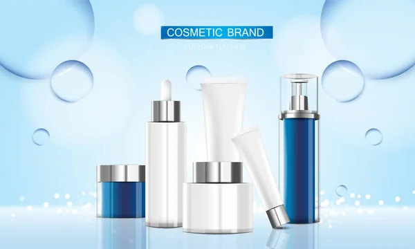 Poster Produk Kosmetik Desain Paket Botol Dengan Krim Pelembab Atau ...