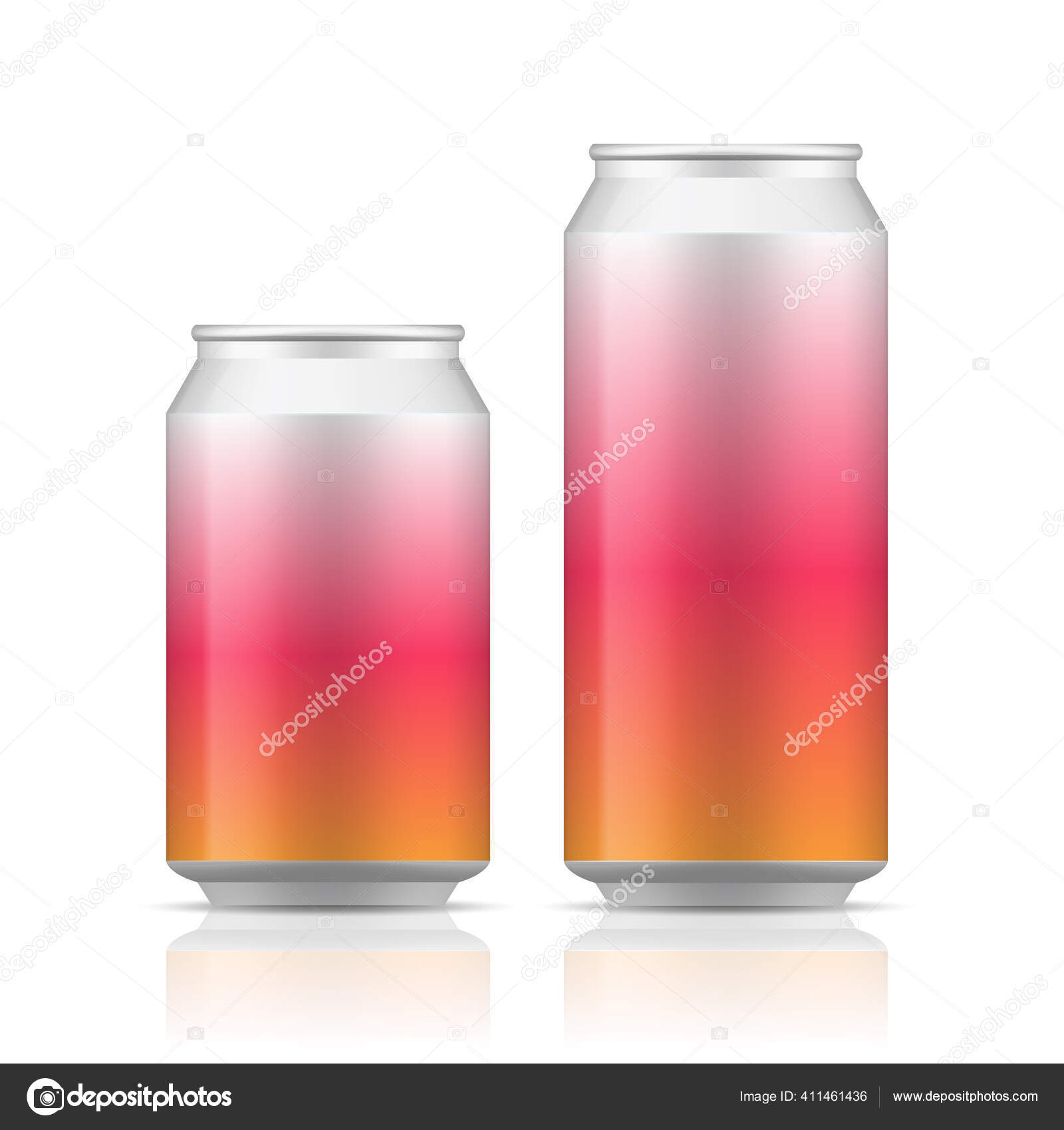 White Can Vector Visual Ideal Beer Lager Alcohol Soft Drinks Stock ...