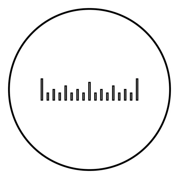 Scale ruler icon black color illustration flat style simple image Stock ...