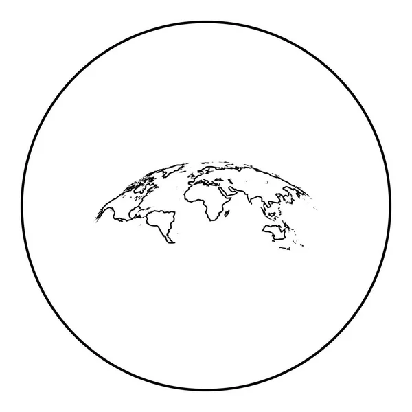 World map circle imágenes de stock de arte vectorial | Depositphotos
