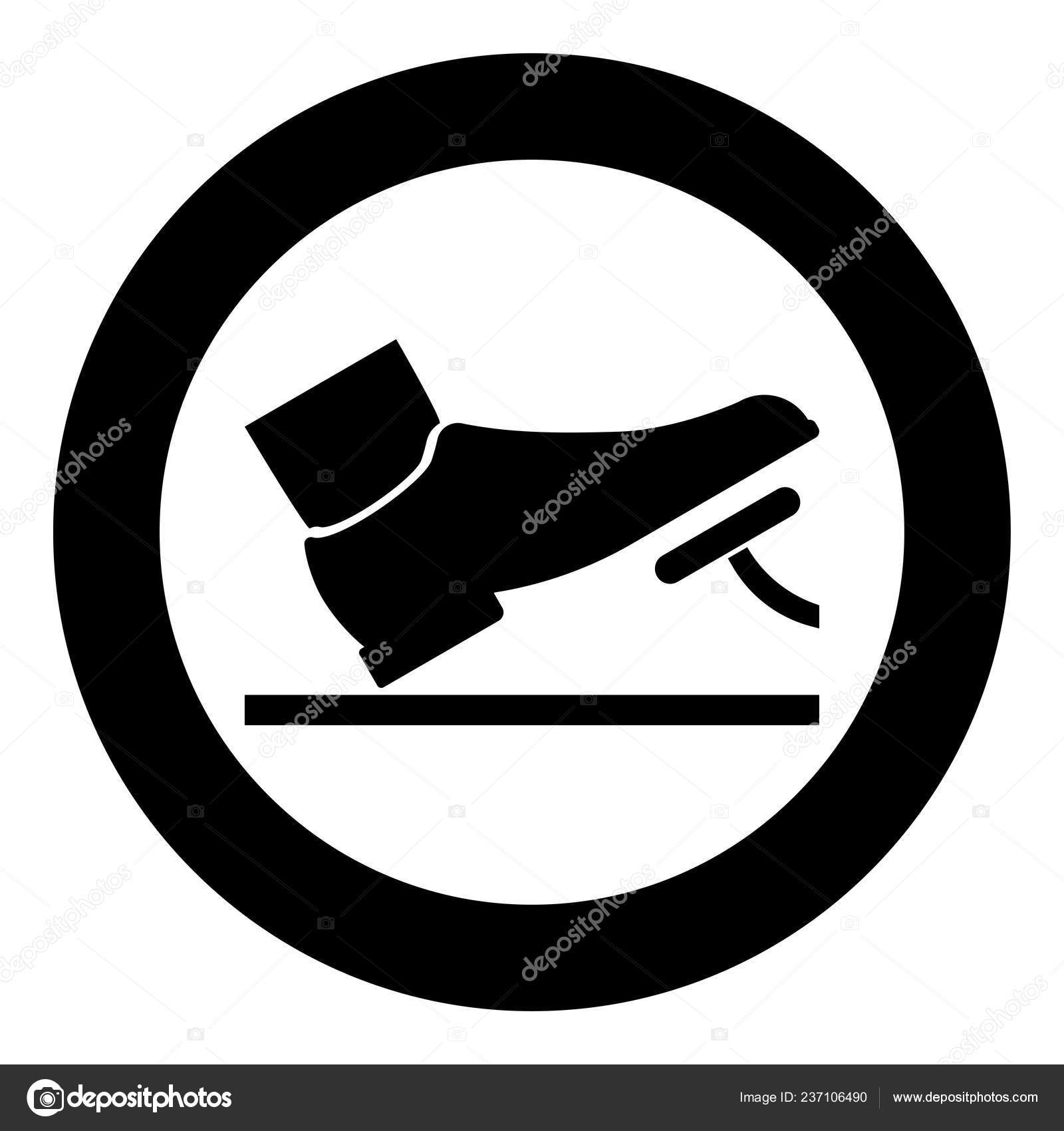 Foot Pushing Pedal Gas Pedal Brake Pedal Auto Service Concept Stock ...