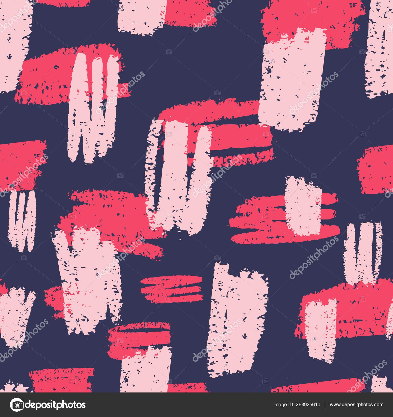 Hand Drawn Abstract Textures Seamless Pattern Stock Vector Image by ...