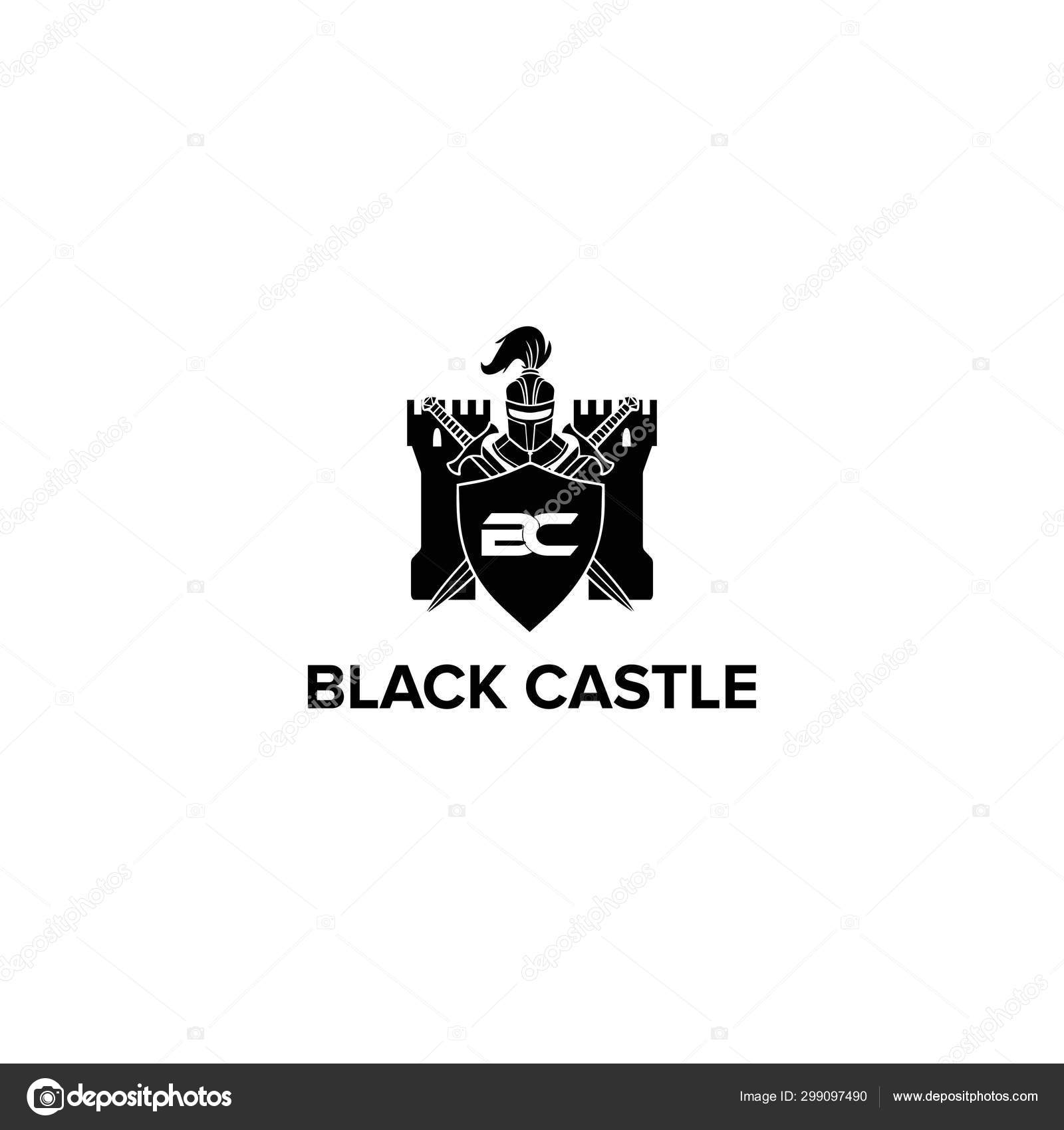 Black Castle Logo Design Vector Stock Vector Image by ©ivazyah.art ...