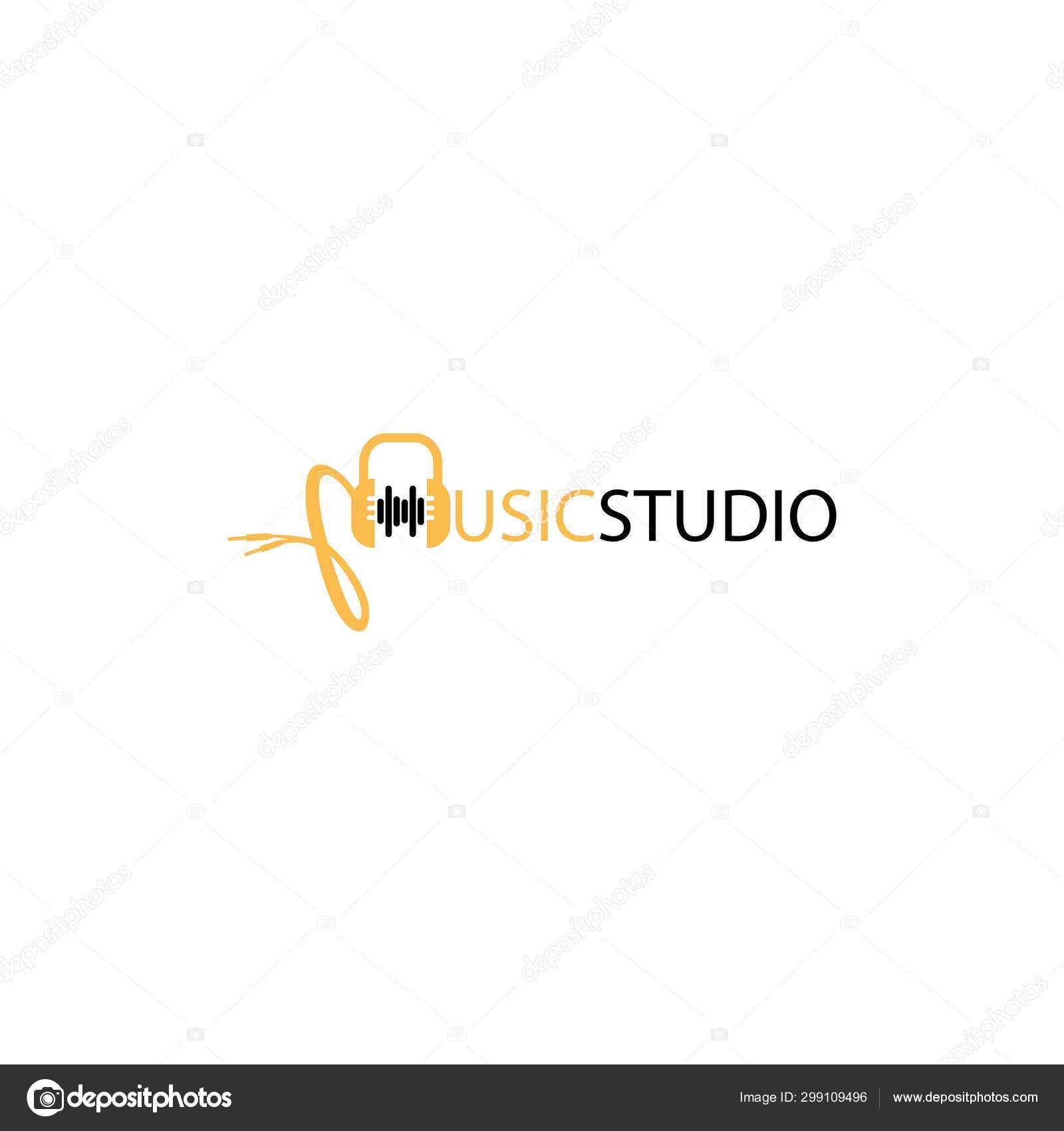 Music Studio Logo Design Vector Stock Vector by ©ivazyah.art 299109496