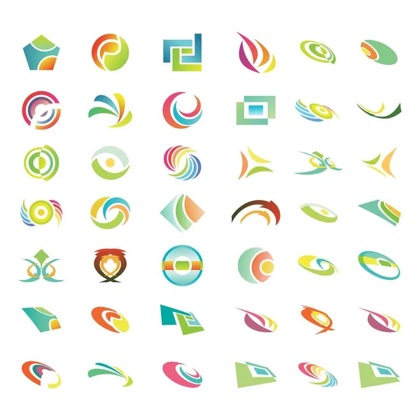 Set Abstract Letter Logo Design Vector — Stock Vector © ivazyah.art ...