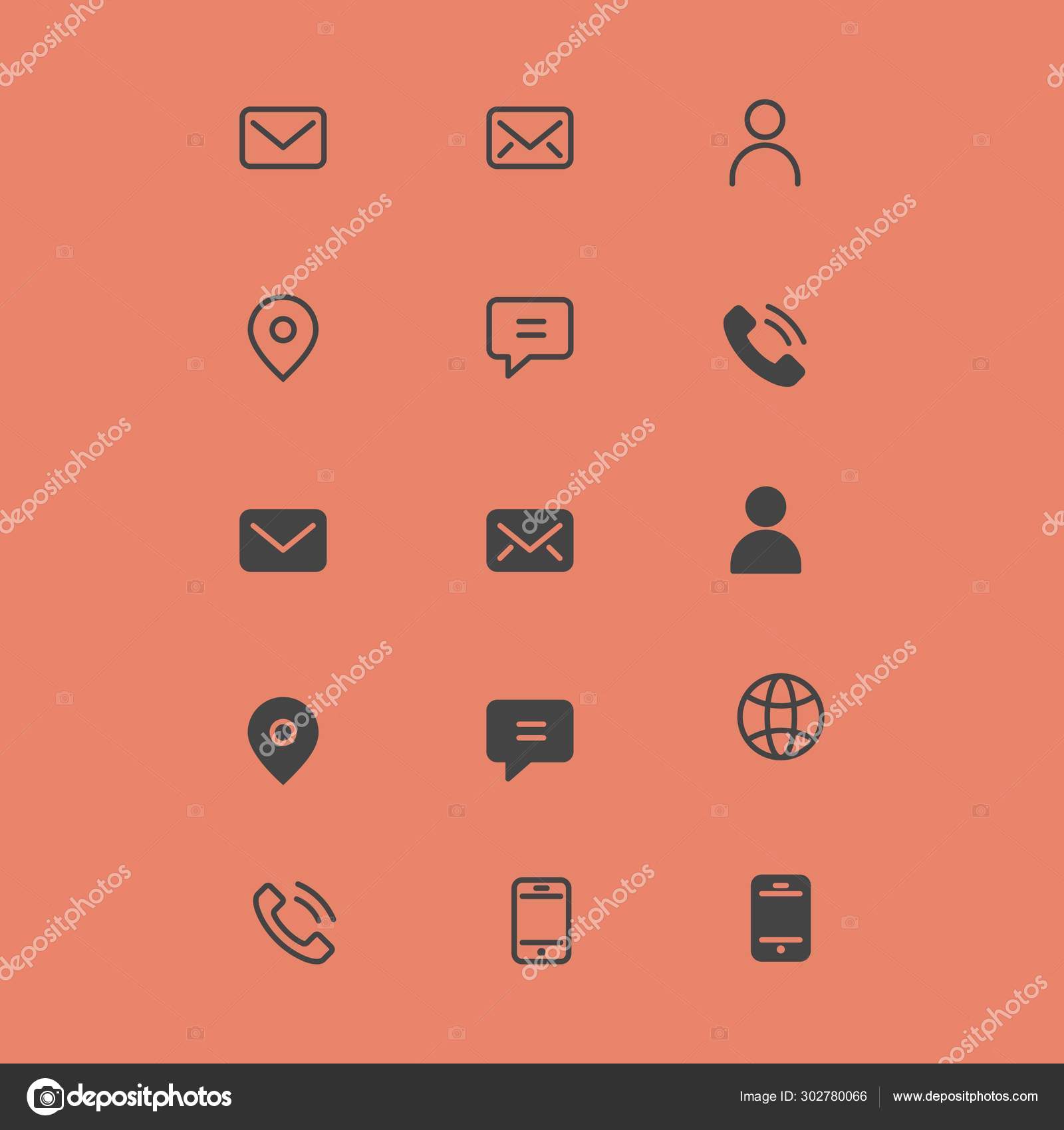 Business Contact Icon Logo Design Vector — Stock Vector © ivazyah.art ...