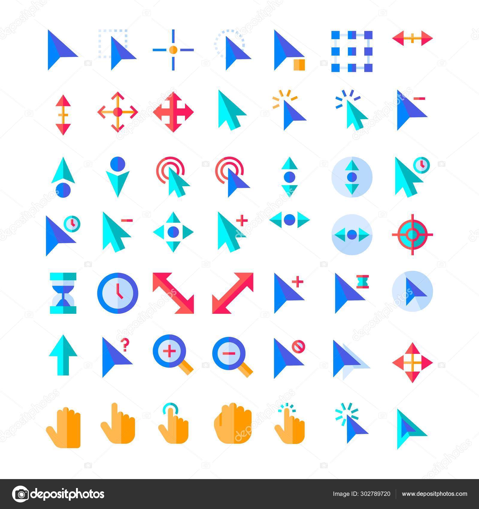 Vektor Desain Logo Ikon Kursor Vektor Stok oleh ©ivazyah.art 302789720