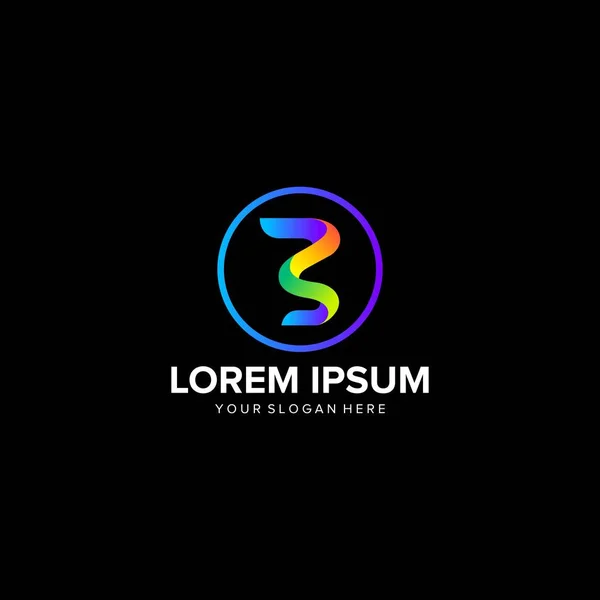 Logotipo de 3 letras imágenes de stock de arte vectorial | Depositphotos