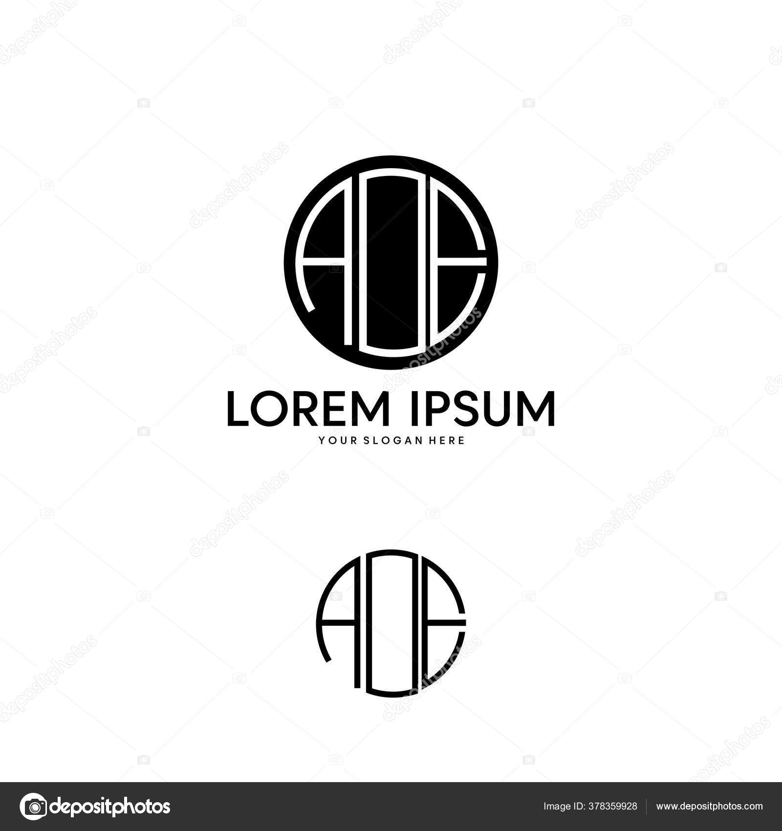 Aoe Letter Logo Design Vector — Stock Vector © ivazyah.art #378359928