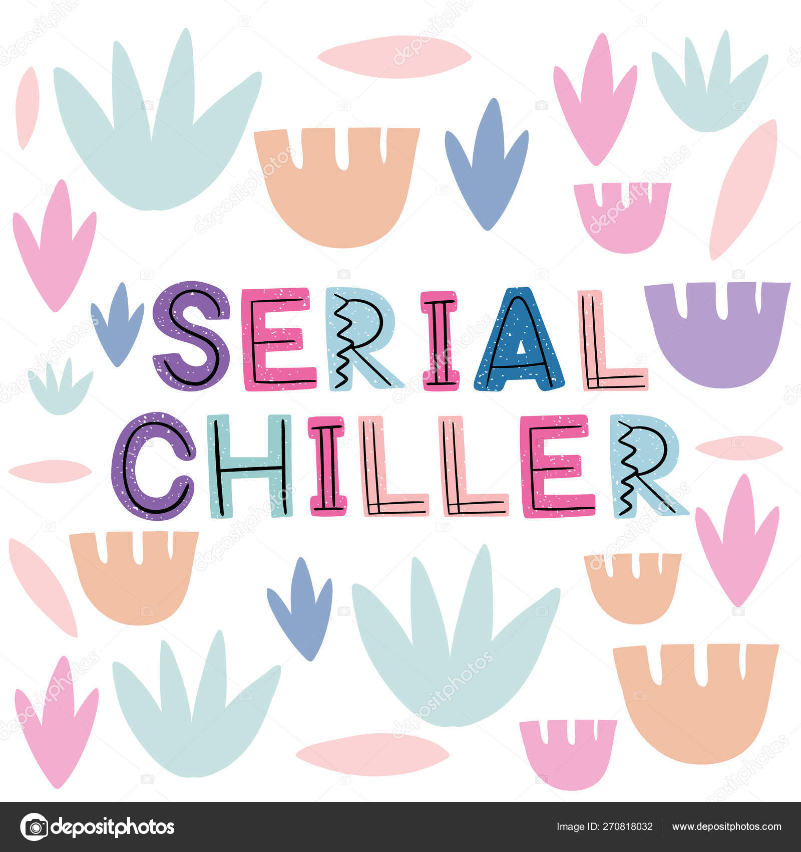 Serial Chiller Hand Drawn Phrase Drawing Stock Vector Image by ...