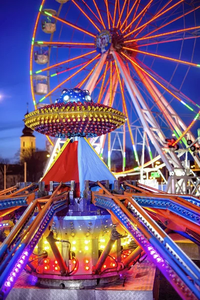 Fairground night Stock Photos, Royalty Free Fairground night Images ...