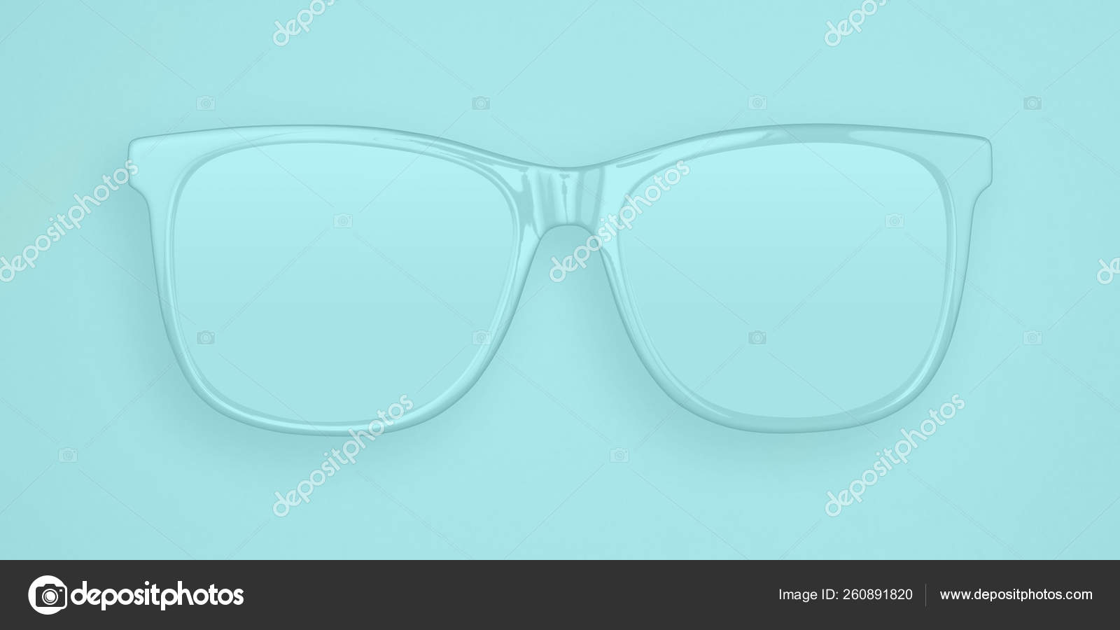 Creative layout made of sunglasses on pastel neon blue background ...