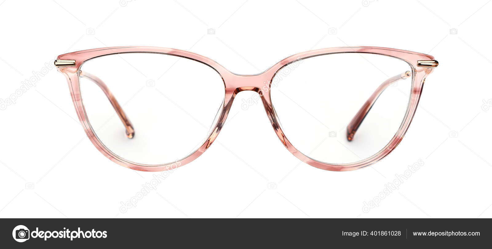 Glasses eye isolated on white. Nerd eyeglasses closeup front view for ...