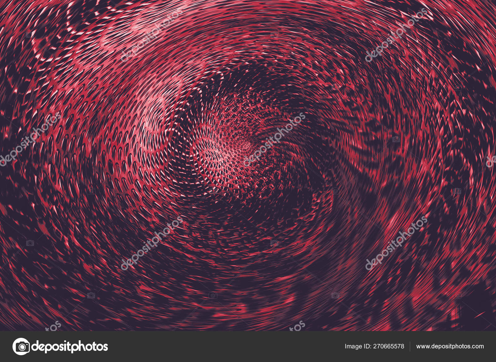 Red Spherical Twisted Portal Supernatural World Abstract Background ...