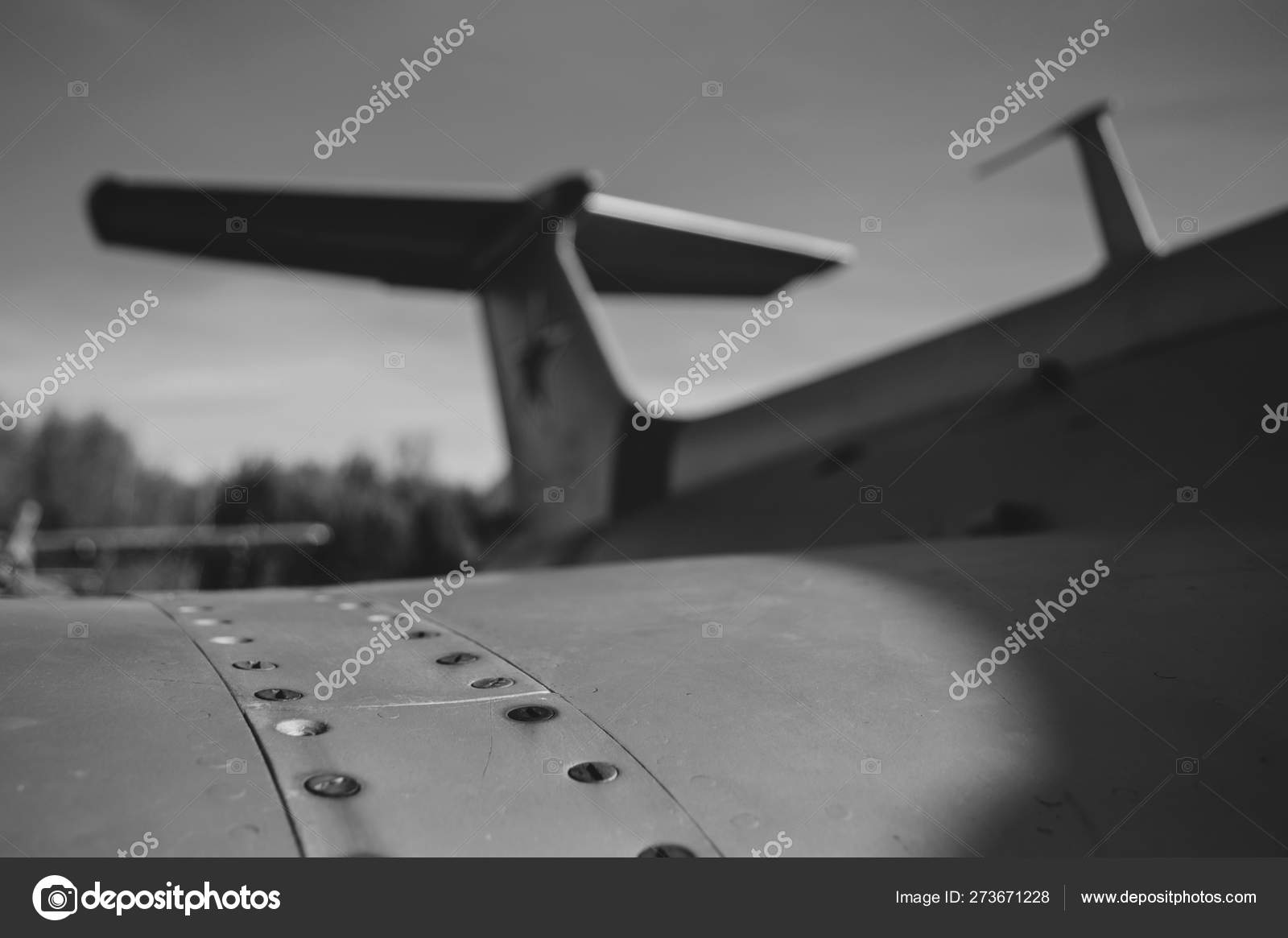 Wing of old airplane. ⬇ Stock Photo, Image by © daniilphotos #273671228