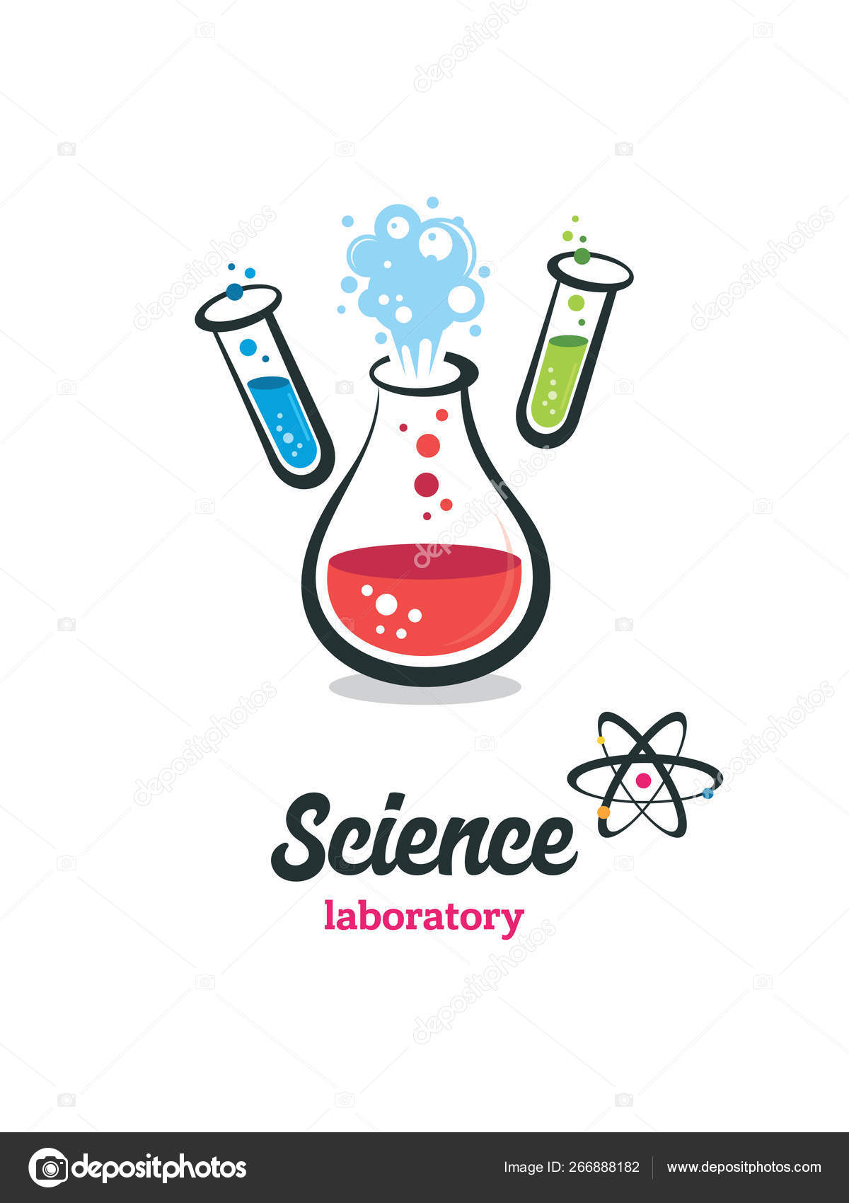 Vektor laboratorium, kimia, logo medis Vektor Stok oleh ©misima 266888182