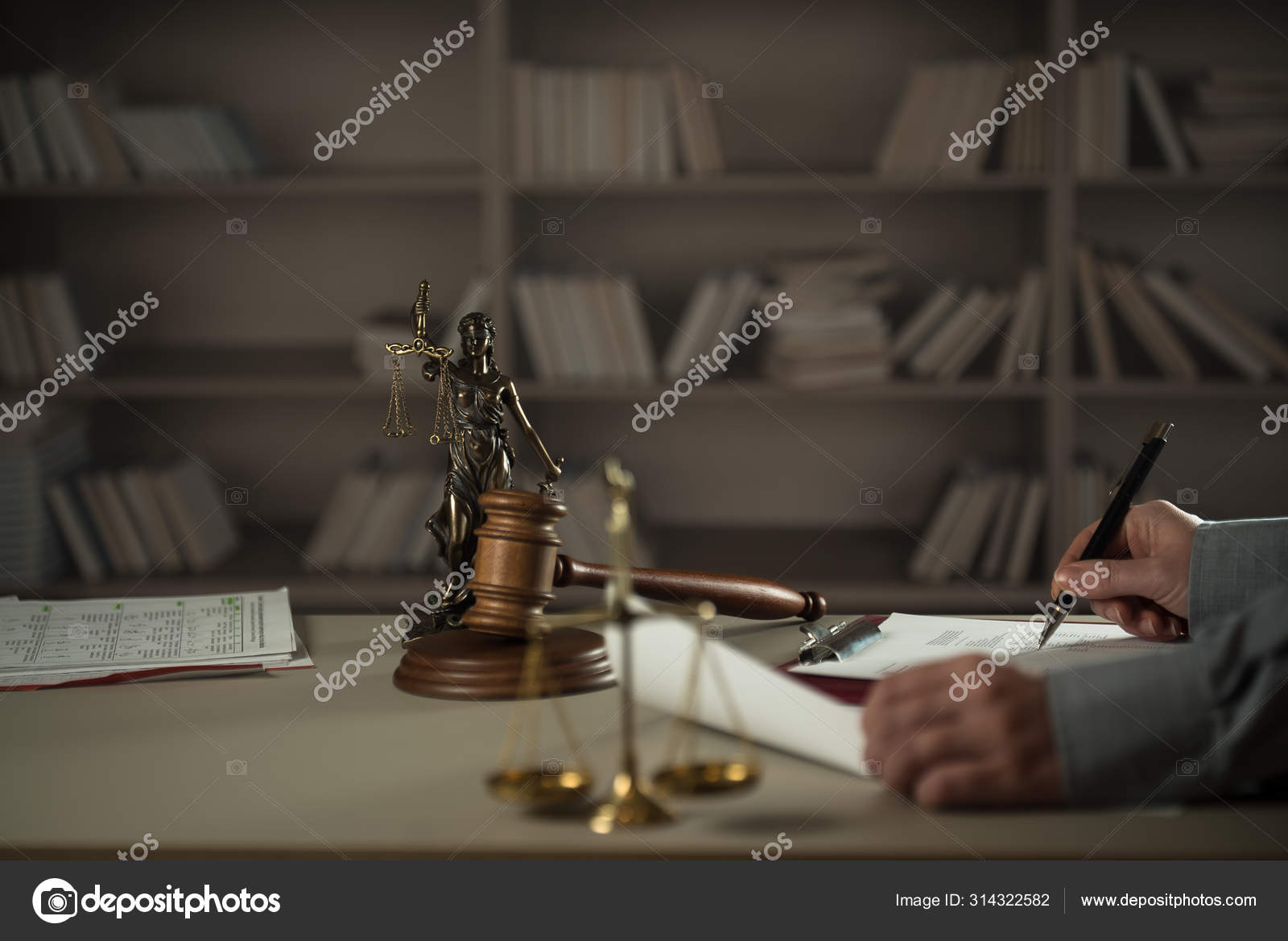 Judge Working Table Symbols Law Justice Stock Photo by ©AerialMike ...