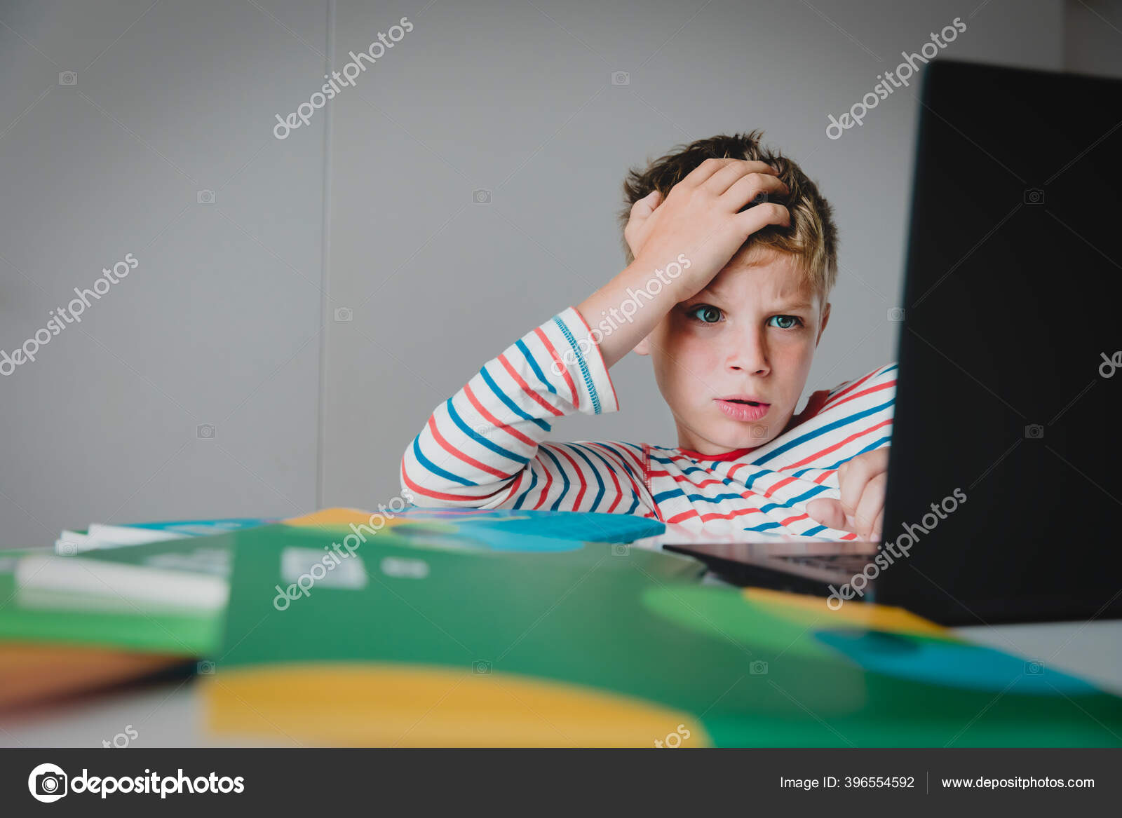 Kid Angry At Computer