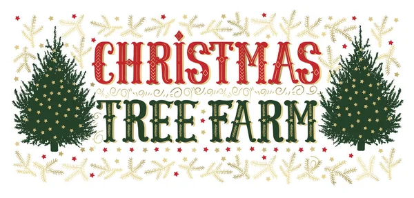 Christmas Tree Farm Clipart Background