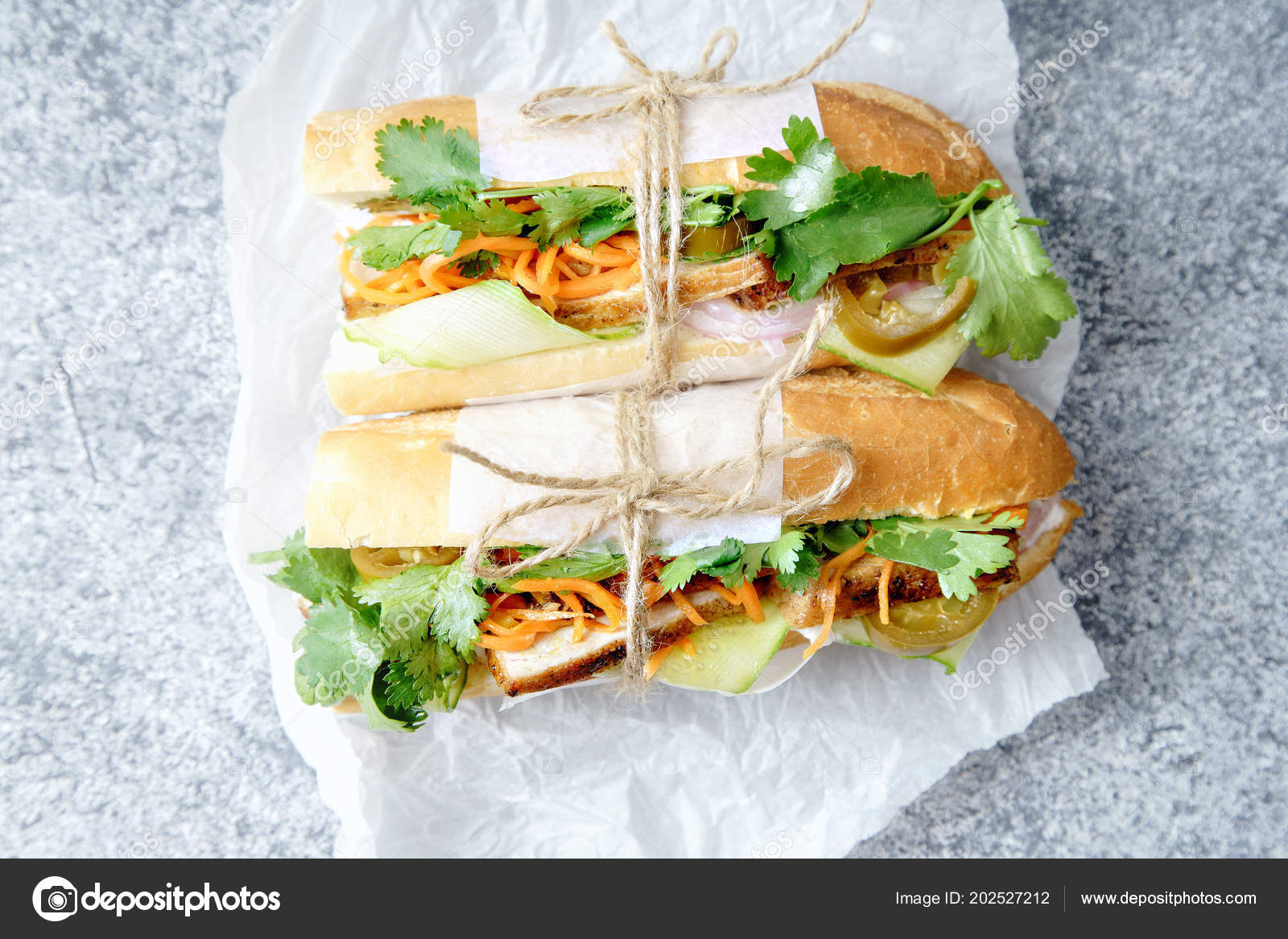 Classical Banh Sandwiches Sliced Grilled Pork Tenderloin Peeled ...