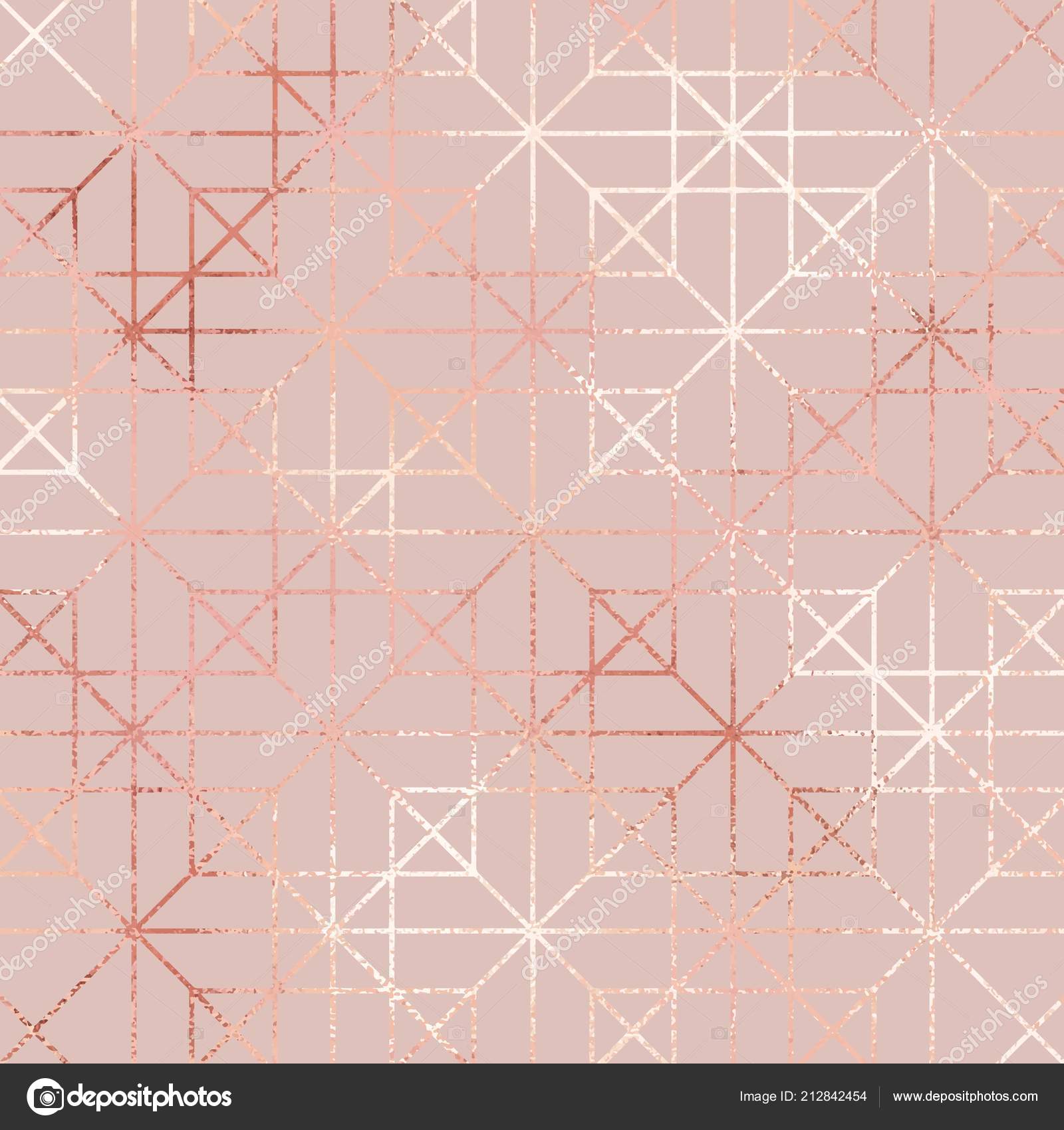 Rose Gold Elegant Vector Geometric Pattern Texture Design Stock Vector ...