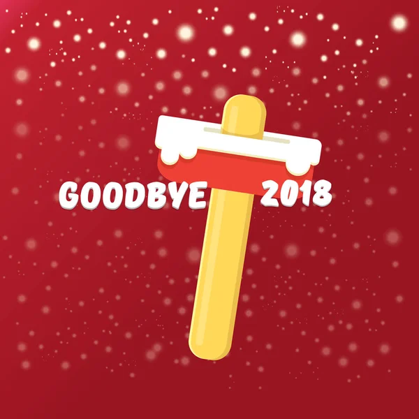 Goodbye 2018 Vector Art Stock Images | Depositphotos