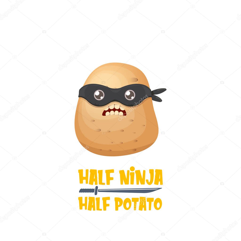 Mitad ninja mitad personaje de papa con máscara de superhéroe negro ...