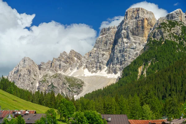 Mountain landscape at summer along the road to Forcella Staulanza at ...