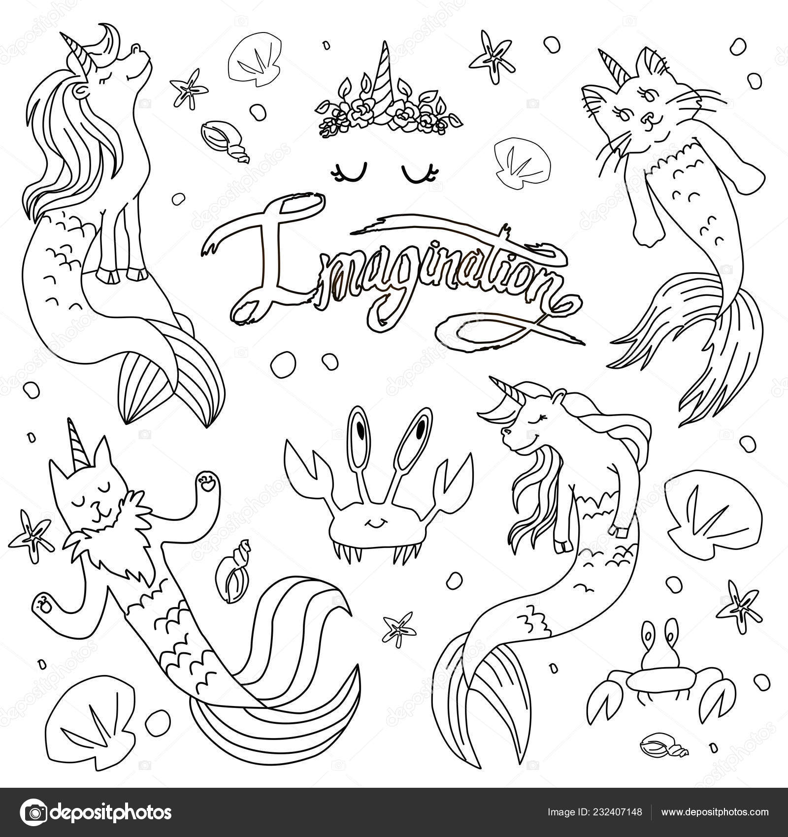 Unicornios Imprimir Dibujos De Sirenas Para Colorear